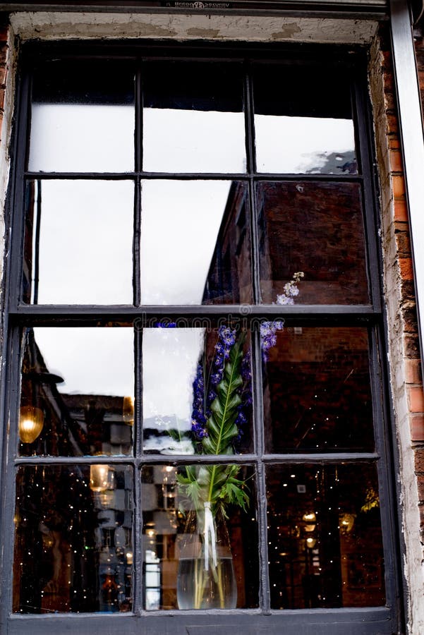 Abstract Reflection Summer Restaurant Stock Photo - Image of people ...