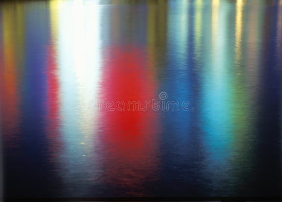 Abstract Reflections of Color on Water Stock Image - Image of colour ...