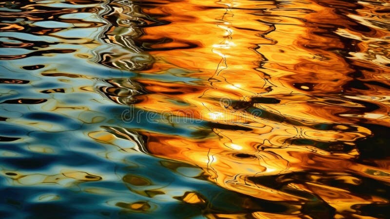 Abstract Reflections and Distortions in Glass Surfaces, Creating a ...