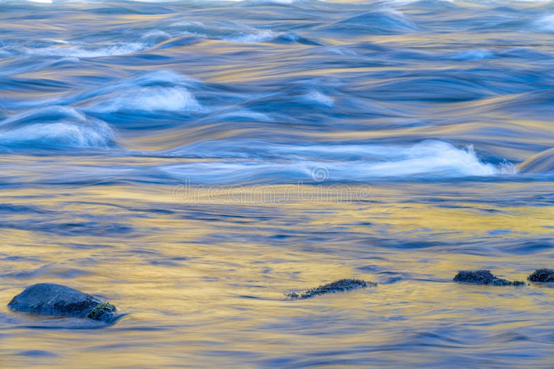 Abstract Image of Water with Reflective Light on the Surface of the ...