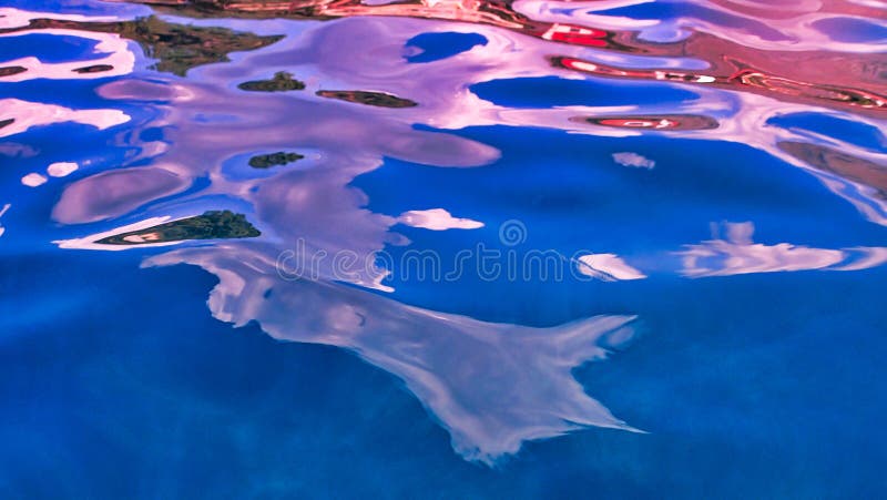 Abstract Reflections on Rippled Sea Water Stock Image - Image of ...