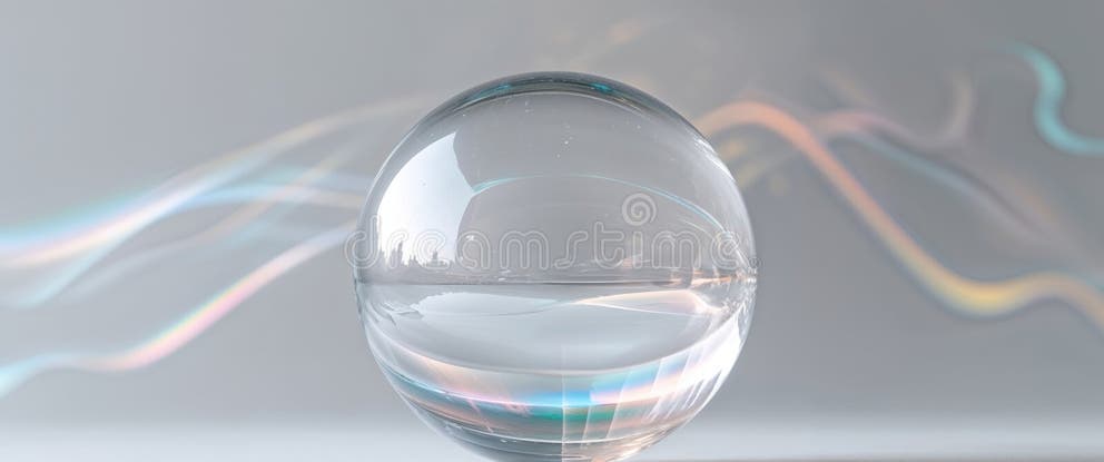 Abstract Refraction Background with Crystal Ball Stock Image - Image of ...