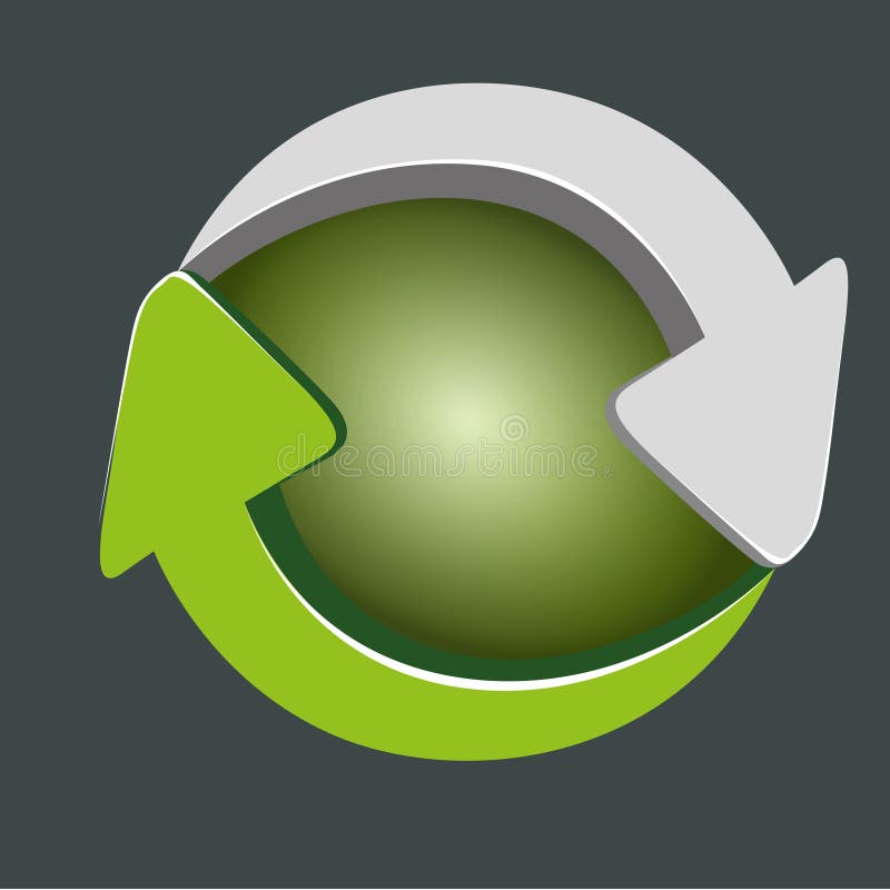 Abstract refresh icon stock vector. Illustration of information - 24488403