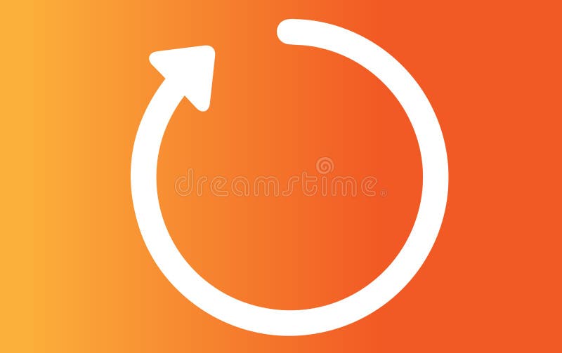 Abstract Gradient Refresh Icon Design Illustration. Stock Vector ...