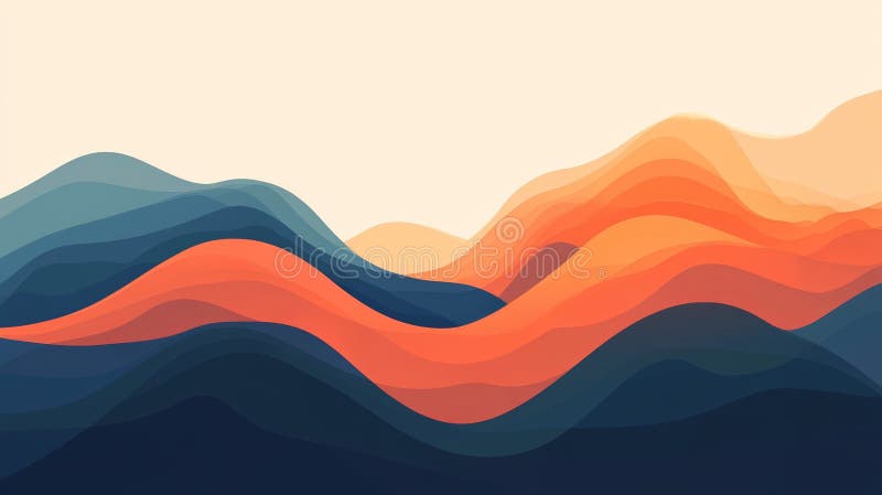 Abstract Regional Map with Colorful Wave Design a Minimalist Modern ...