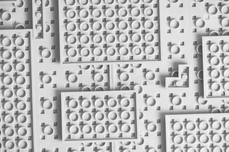 Abstract Relief Background, Texture White Children Lego. Stock Photo ...