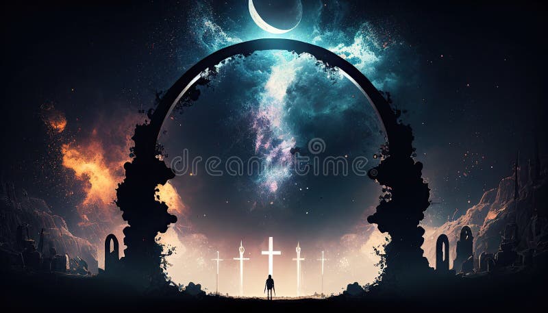 Abstract Religion Background with Symbol, Generative AI Stock ...