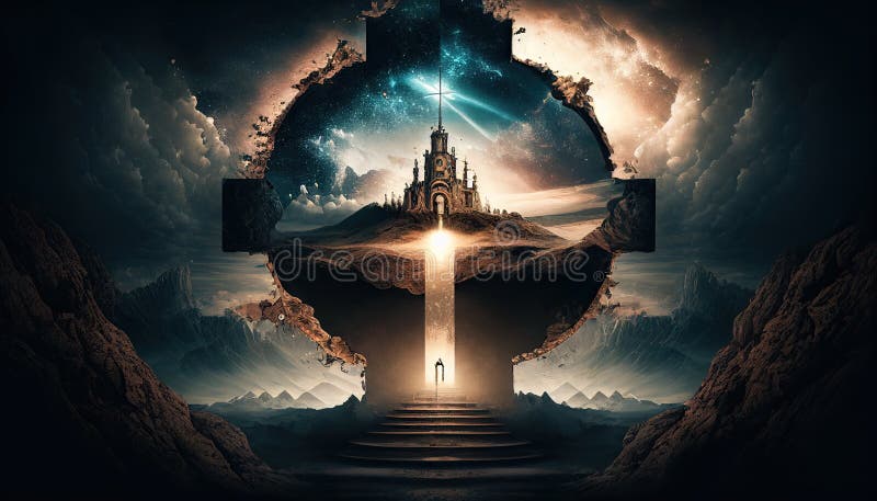 Abstract Religion Background with Symbol, Generative AI Stock Image ...