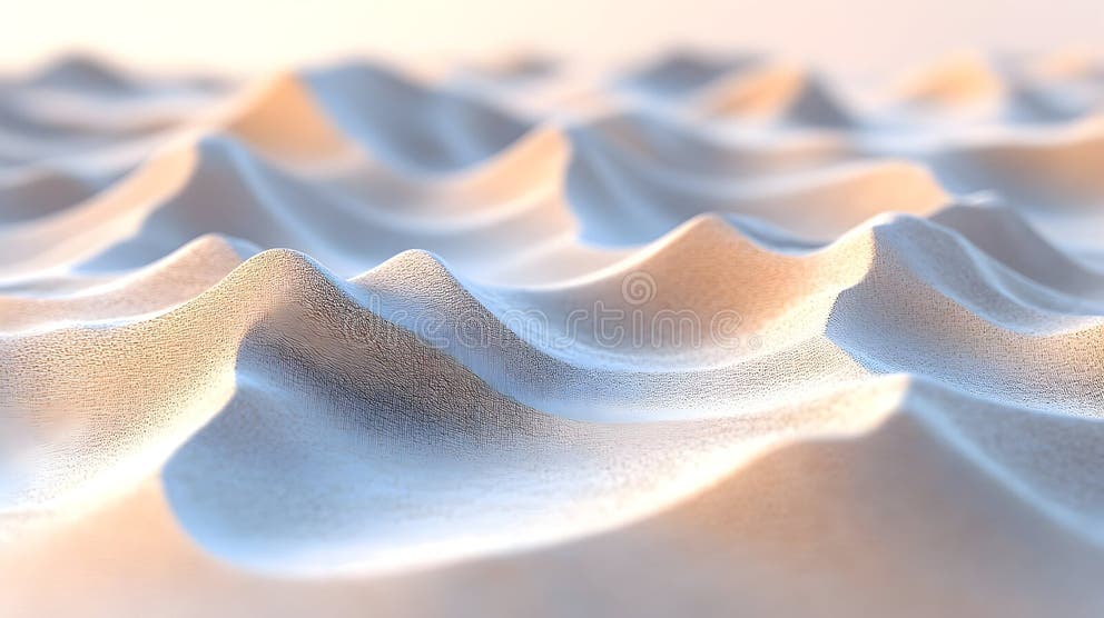 Abstract Rendered Image Presenting a Series of Undulating Textured ...