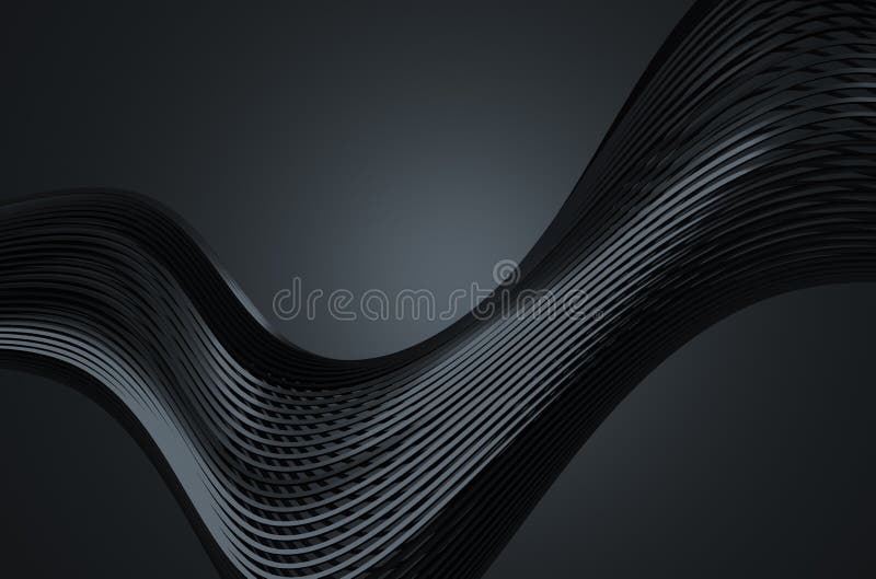 Abstract Rendering of High Tech Metal Structure Stock Illustration ...