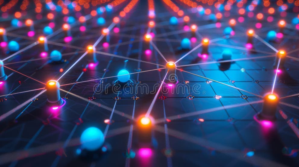 Network Node Connection: Abstract Data Structure Concept Stock ...