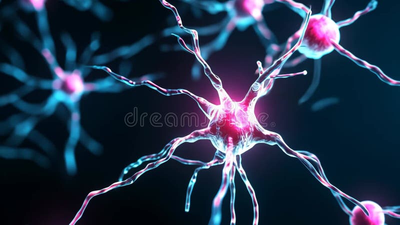 Neural Network Synapses Abstract Design Generative AI Stock Footage - Video of technology ...