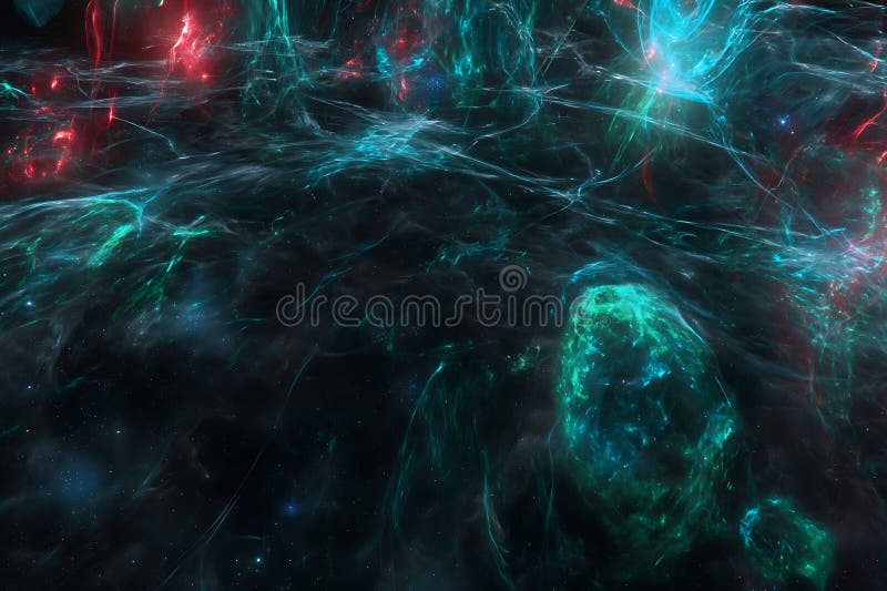 Cosmic Nebula Interstellar Cloud Complex Formation Stock Illustration ...
