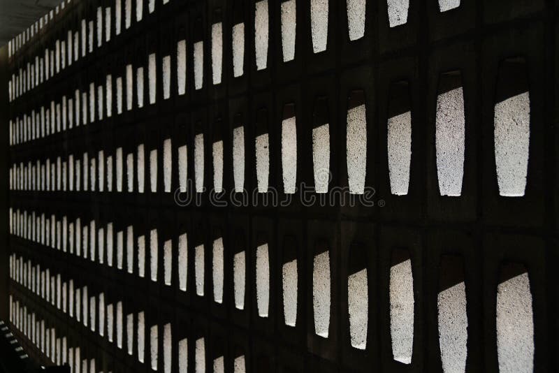 Abstract Repeating Patter in a Wall 2 Stock Image - Image of wall ...