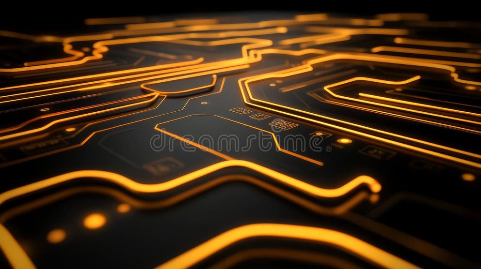 Abstract Representation of AI CPU Chip through Low Poly Illustration ...