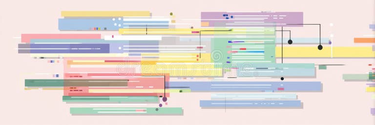 Abstract Representation of API Integration with Colorful Lines and ...