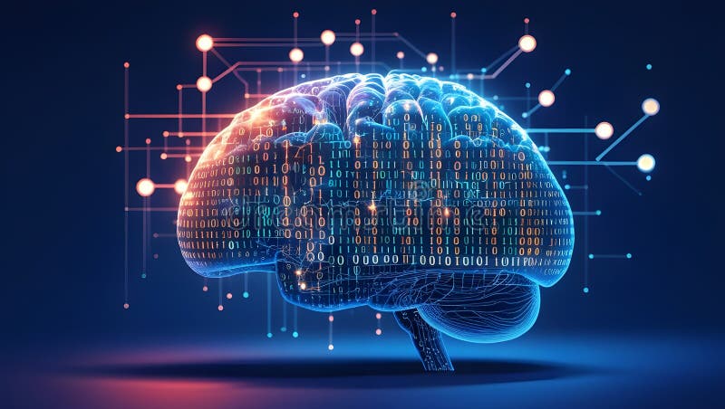 Abstract Representation of Artificial Intelligence and Neural Network Stock Illustration ...