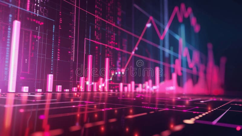 Abstract Representation of a Bar Chart Stock Photo - Image of ...