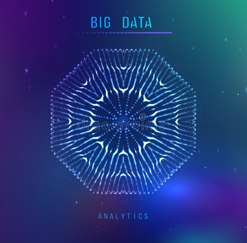 Big Data Analytics Visualization Stock Illustration - Illustration of ...