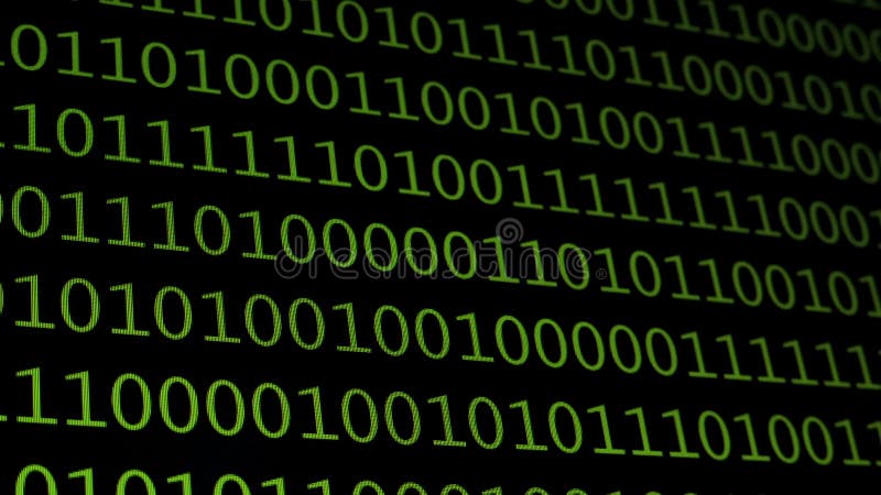 Abstract Representation Of Binary Code In A Digital Environment Stock Video Video Of