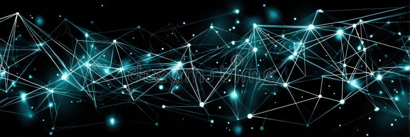 Abstract Representation of Blockchain Technology with Connected Nodes ...