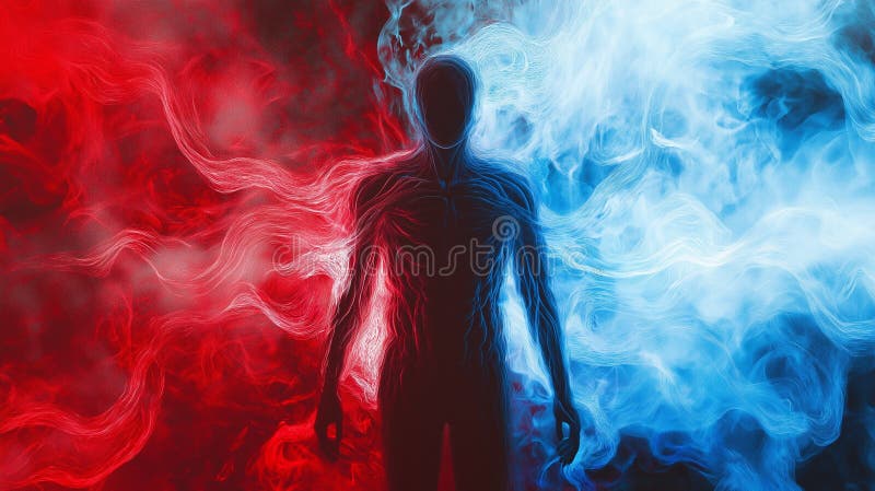 Abstract Representation of Blood Flow through the Human Body, with ...