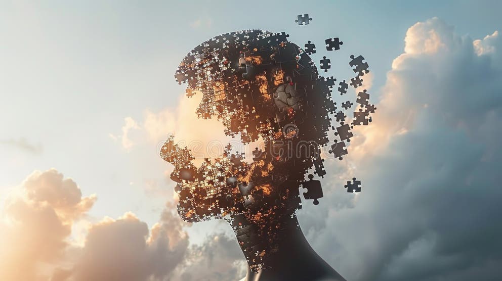 Abstract Representation of Brain Thinking and Neural Intelligence Stock ...