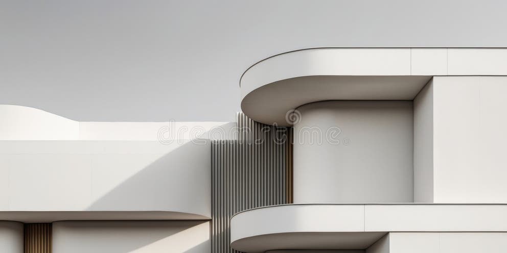 An Abstract Representation of a Building Facade with Overlapping ...