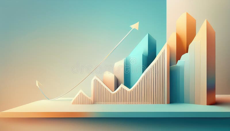 Creative Visualization of Business Growth Trends Featuring Minimalist ...