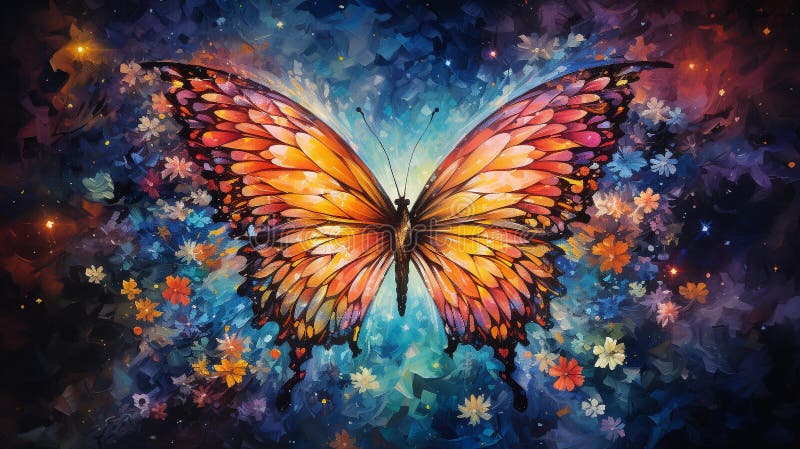 An Abstract Representation of a Butterfly, Which is Often Associated ...