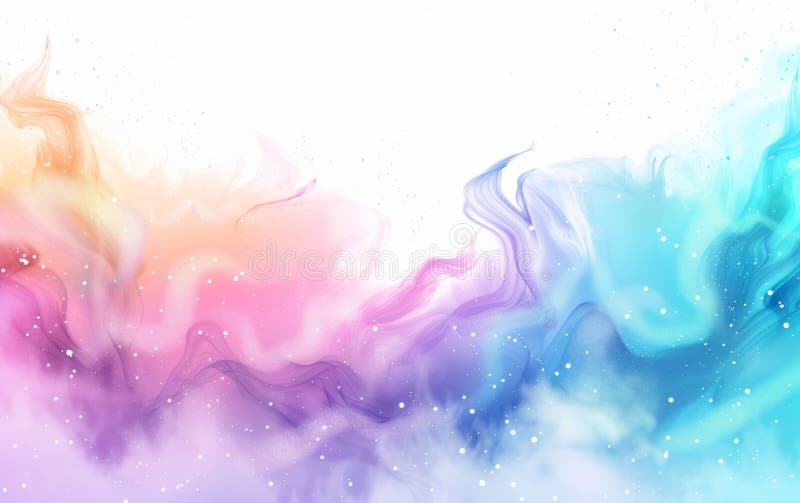 An Abstract Representation of a Celestial Nebula, with Pastel Colors ...