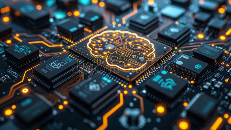 An Abstract Representation of a Circuit Board Takes the Form of a Brain ... An Abstract Representation of a Circuit Board Takes the Form of a Brain ...