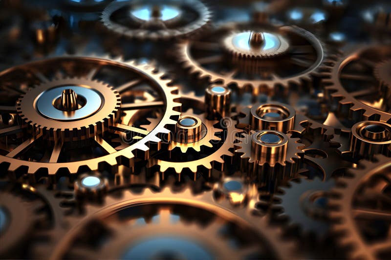 Abstracts Representation of Cogs Forming a Neural Network Illustrates ...