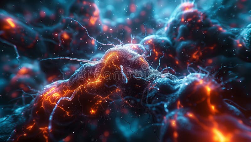 An Abstract Representation of Colorful Plasma Featuring a Striking ...