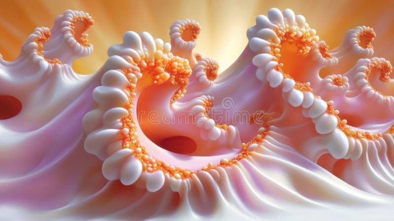 Abstract Representation of Colorful, Wave-like Forms with a Soft ...