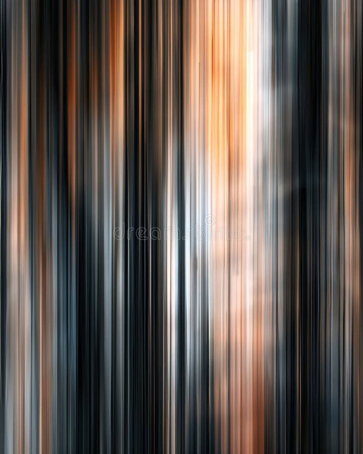 Abstract Representation of Colors Blending into Vertical Lines in ...