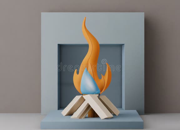 Abstract Representation of the Concept of Camp Fire Using Dynamic ...