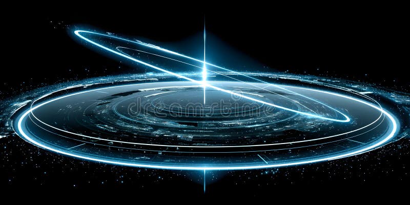 An Abstract Representation of Cosmic Phenomena, Featuring a Glowing ...