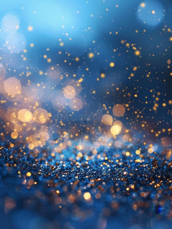 An Abstract Representation of a Cosmic Scene, with Deep Blue Hues and ...