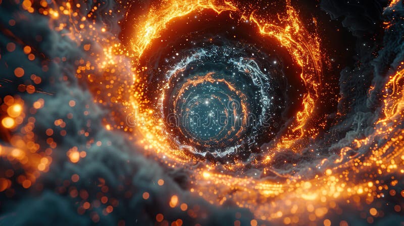 Cosmic Vortex stock illustration. Illustration of dark - 335795699