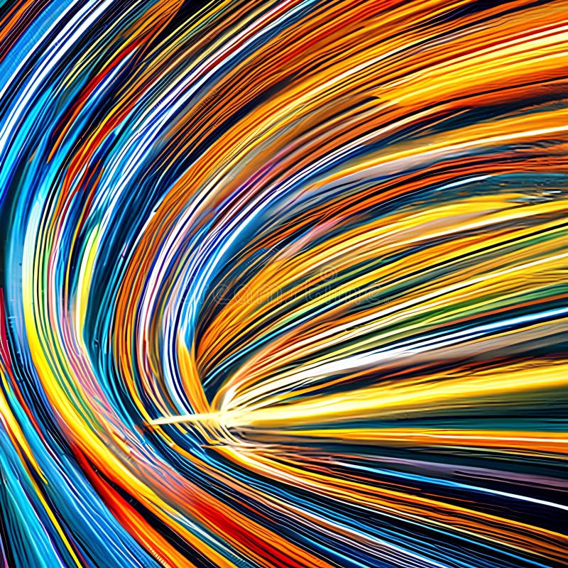 An Abstract Representation of Creativity, with Dynamic Lines and Bursts ...