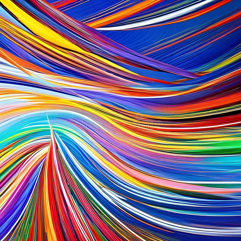 An Abstract Representation of Creativity, with Swirling Lines and ...