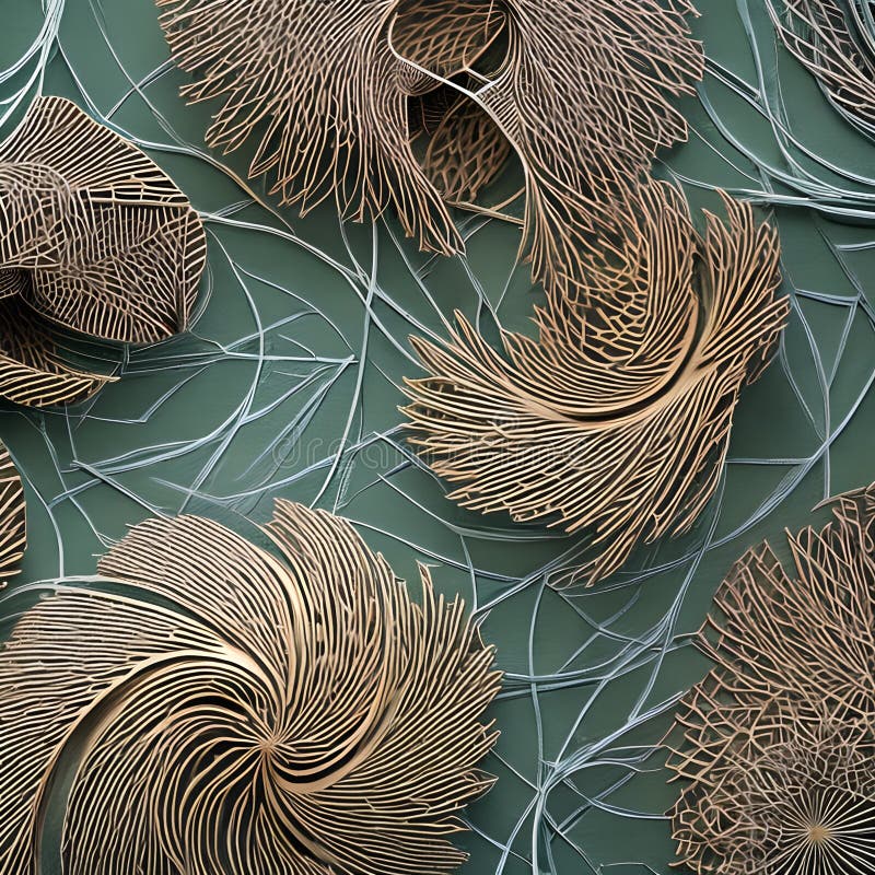 An Abstract Representation of the Cycle of Life, with Organic Forms and ...