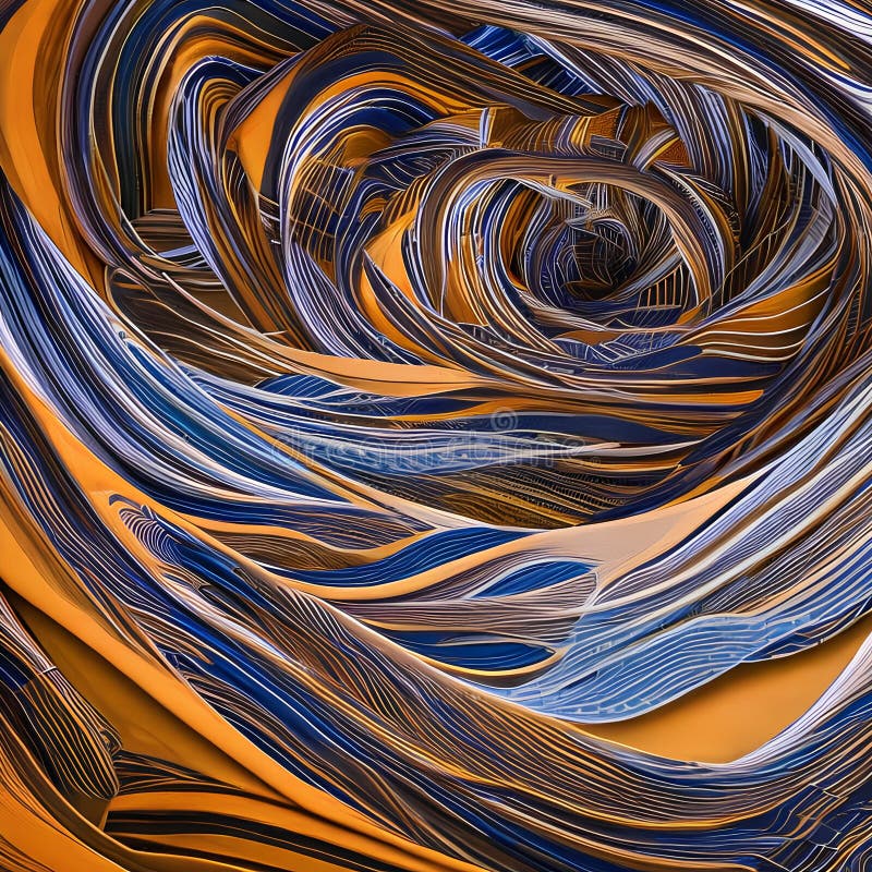 An Abstract Representation of the Cycle of Life, with Organic Forms and ...