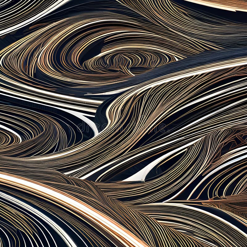An Abstract Representation of the Cycles of Nature, with Swirling ...