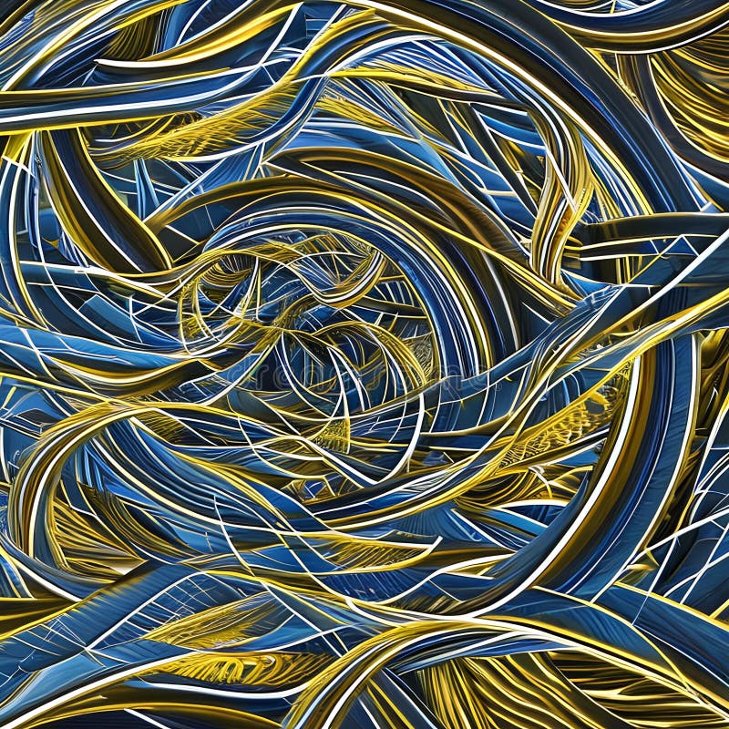 An Abstract Representation of the Cycles of Nature, with Swirling ...