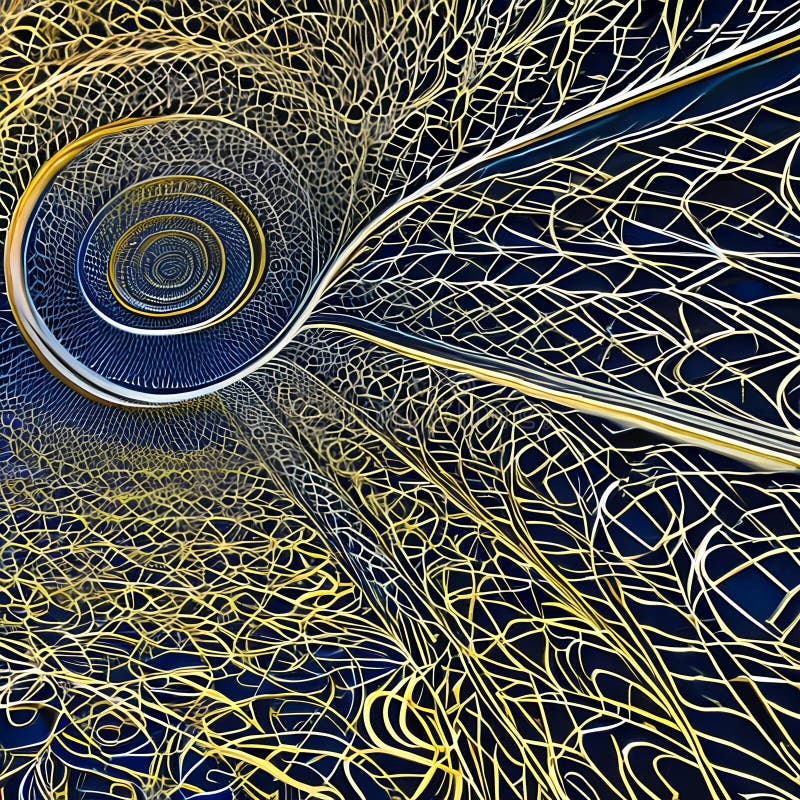 An Abstract Representation of the Cycles of Nature, with Swirling ...