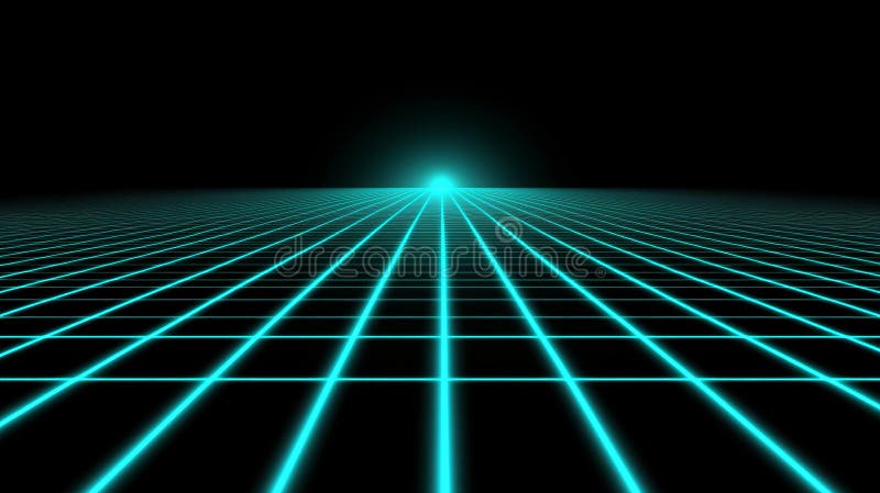 An Abstract Representation of Dark Emerald Lines Creating a Grid ...