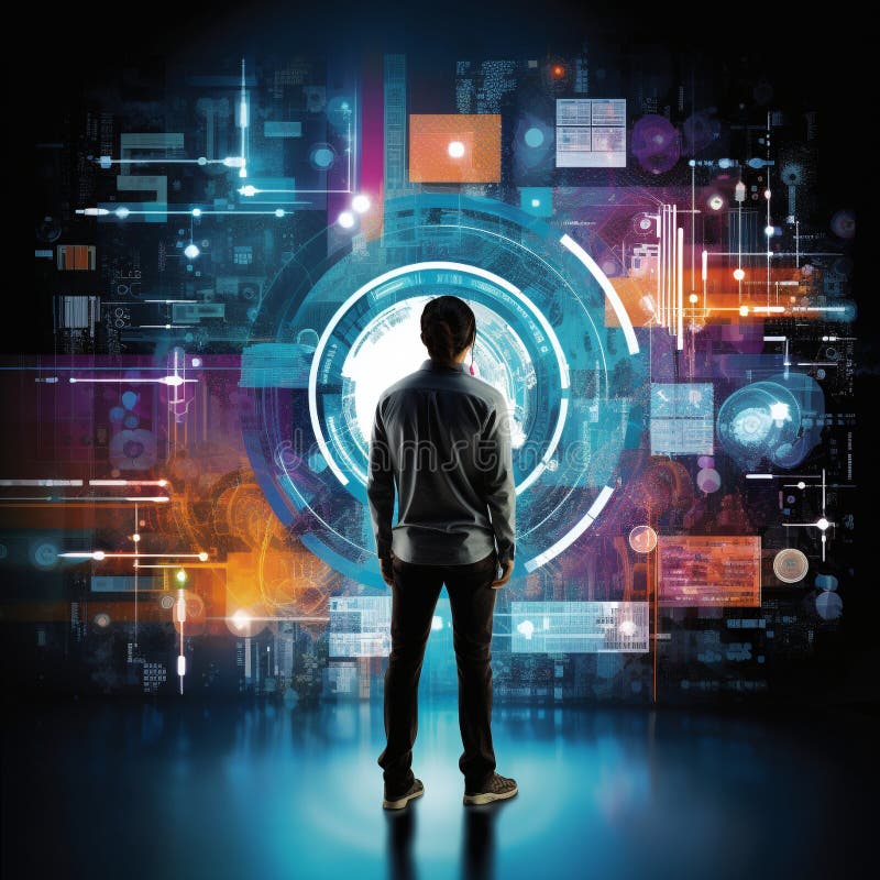 Abstract Representation of Digital Evolution Stock Photo - Image of ...