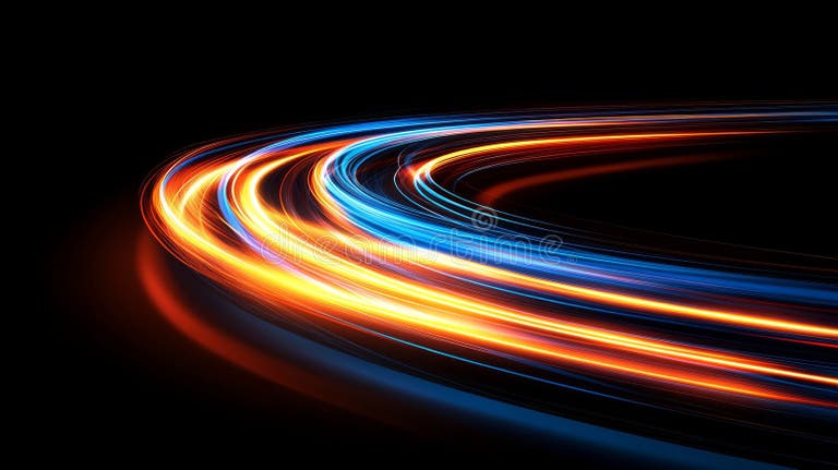 An Abstract Representation of Digital Technology, Characterized by Fast ...